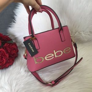 bebe | Bags | Bebe Mini Pink Tote Shoulder Bag Purse | Poshmark